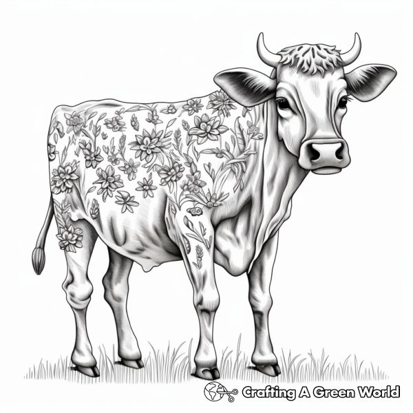 Dairy Cow Coloring Pages - Free & Printable!