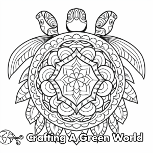 Turtle Mandala Coloring Pages - Free & Printable!