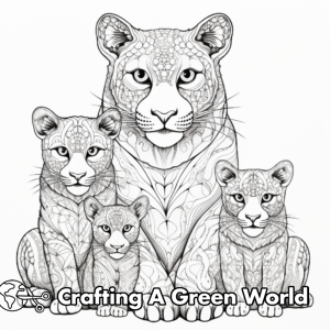 Mountain Lion Coloring Pages - Free & Printable!