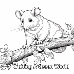 Possum Coloring Pages - Free & Printable!