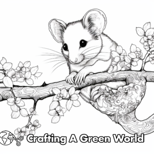 Possum Coloring Pages - Free & Printable!