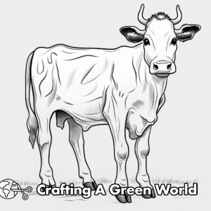 Dairy Cow Coloring Pages - Free & Printable!