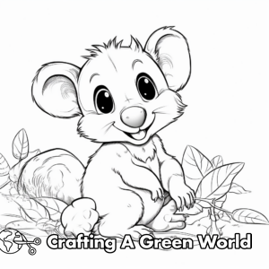 Possum Coloring Pages - Free & Printable!