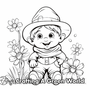 Spring Gnome Coloring Pages - Free & Printable!