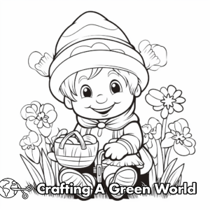 Spring Gnome Coloring Pages - Free & Printable!