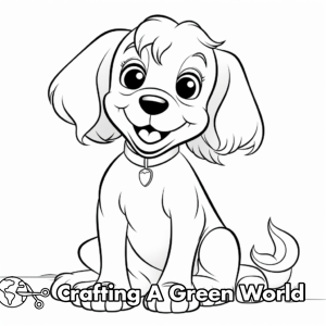 LPS Cocker Spaniel Coloring Pages - Free & Printable!