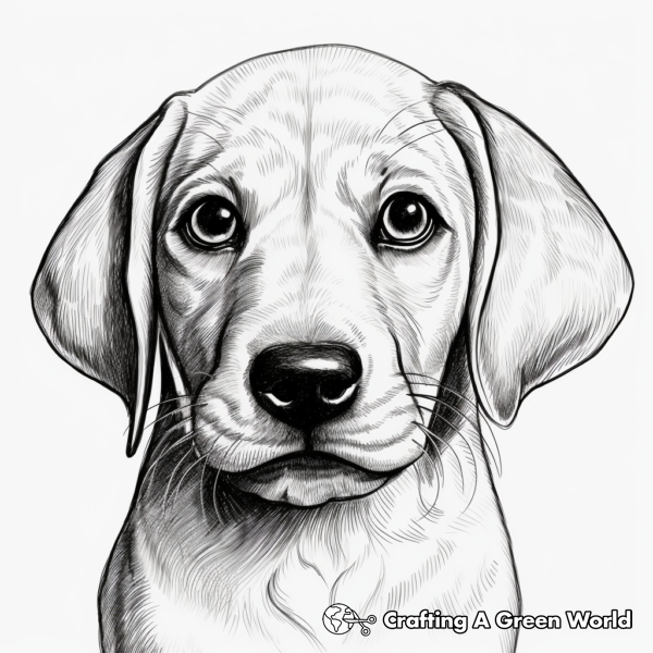 Puppy Face Coloring Pages - Free & Printable!