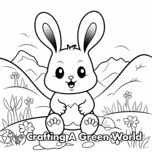 Simple Bunny Coloring Pages - Free & Printable!