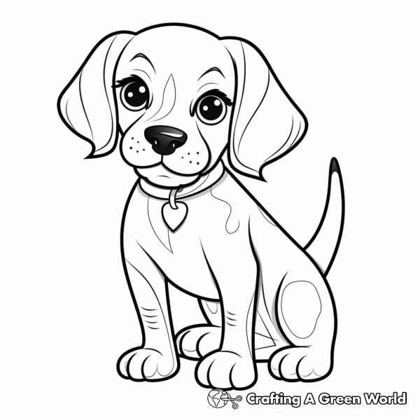Kawaii Puppy Coloring Pages - Free & Printable!