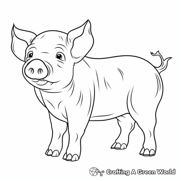 Cute Piggy Coloring Pages - Free & Printable!