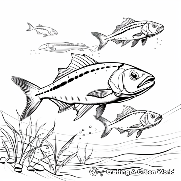 Tuna Coloring Pages - Free & Printable!