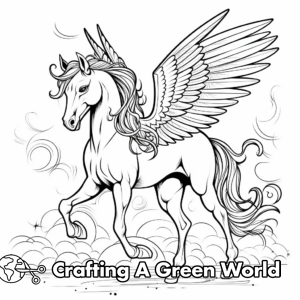 Unicorn Horse Coloring Pages - Free & Printable!