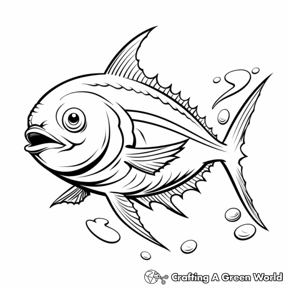 Tuna Coloring Pages - Free & Printable!