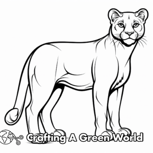 Mountain Lion Coloring Pages - Free & Printable!
