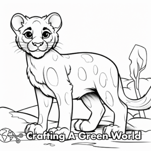 Mountain Lion Coloring Pages - Free & Printable!