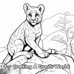 Mountain Lion Coloring Pages - Free & Printable!
