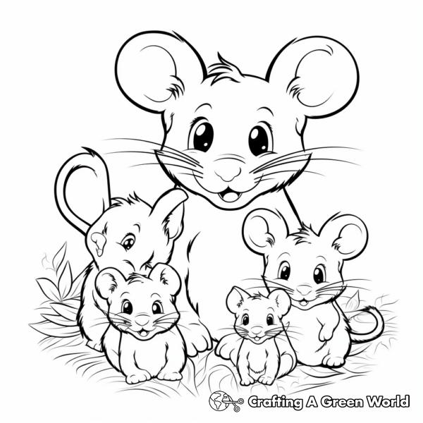 M Is For Mouse Coloring Pages - Free & Printable!