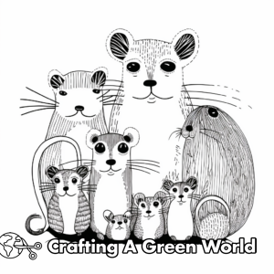 M Is For Mouse Coloring Pages - Free & Printable!