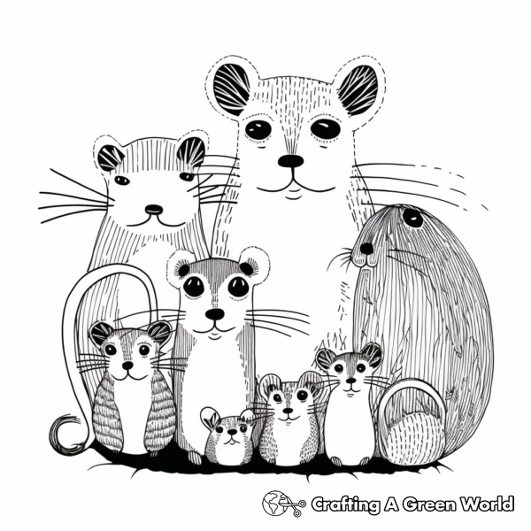 M Is For Mouse Coloring Pages - Free & Printable!