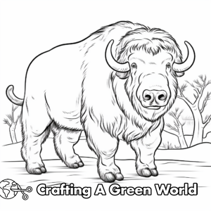Musk Ox Coloring Pages - Free & Printable!