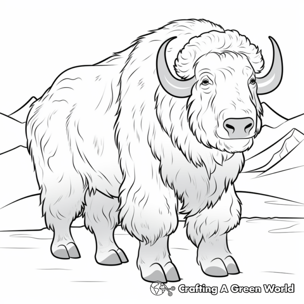 Musk Ox Coloring Pages - Free & Printable!