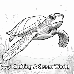 Green Sea Turtle Coloring Pages - Free & Printable!