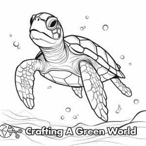 Green Sea Turtle Coloring Pages - Free & Printable!