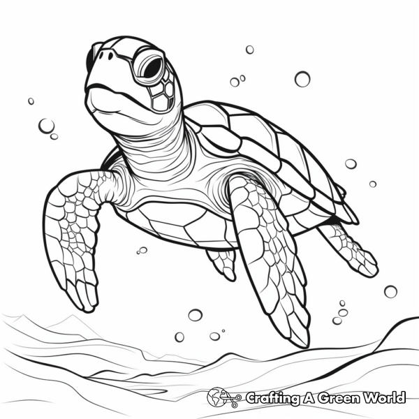 Green Sea Turtle Coloring Pages - Free & Printable!