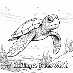 Green Sea Turtle Coloring Pages - Free & Printable!