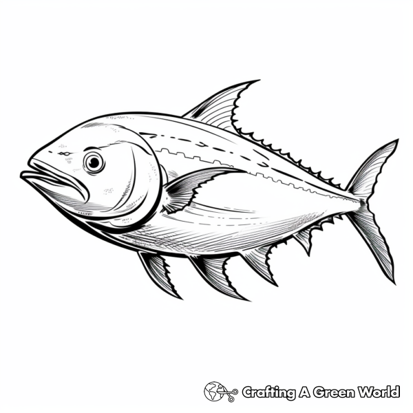 Tuna Coloring Pages - Free & Printable!