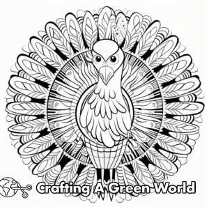 Turkey Mandala Coloring Pages - Free & Printable!