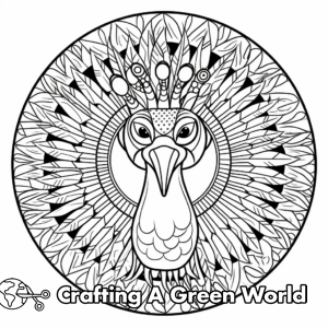 Turkey Mandala Coloring Pages - Free & Printable!