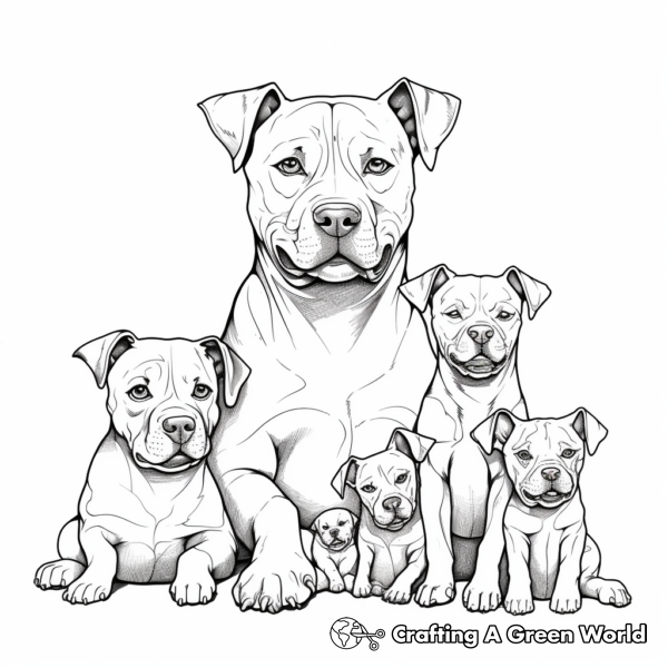 Pitbull Coloring Pages - Free & Printable!