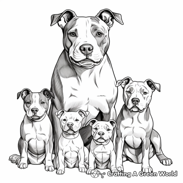 Pitbull Coloring Pages - Free & Printable!