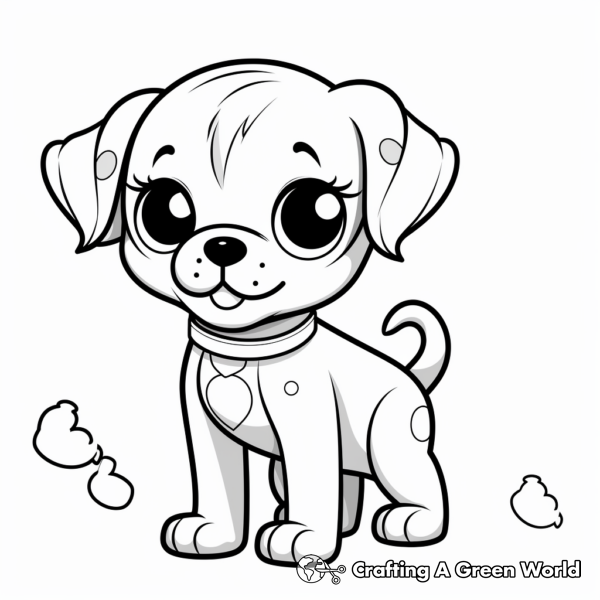 Kawaii Puppy Coloring Pages - Free & Printable!