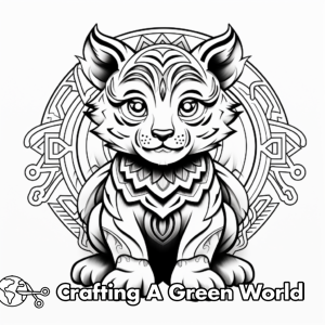 Tiger Mandala Coloring Pages - Free & Printable!