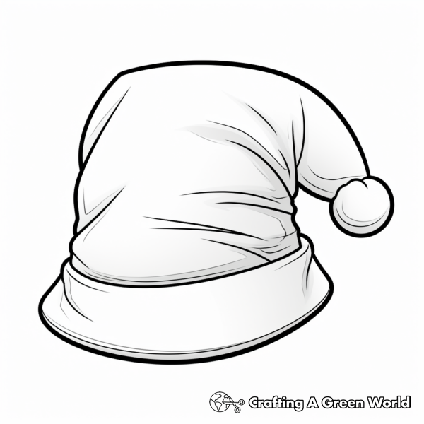 Santa Hat Coloring Pages - Free & Printable!