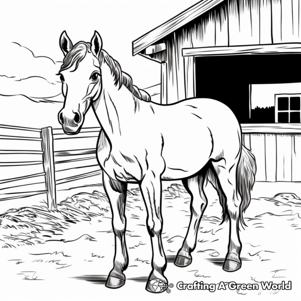 Realistic Pony Coloring Pages - Free & Printable!