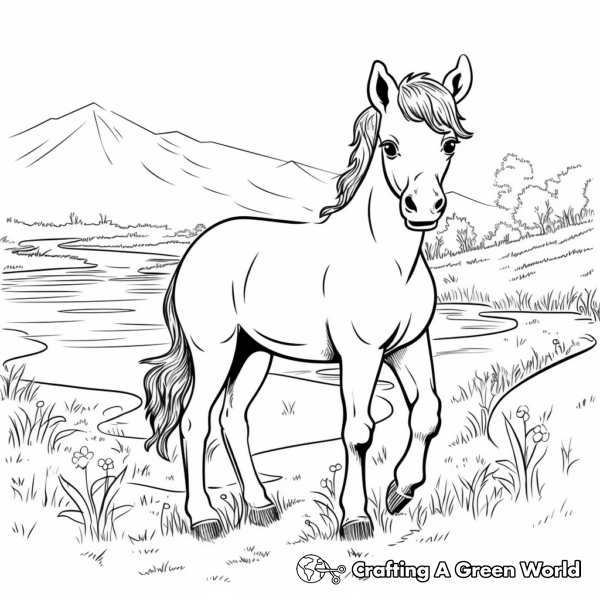 Realistic Pony Coloring Pages - Free & Printable!