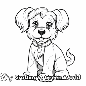 Rainbow Dog Coloring Pages - Free & Printable!