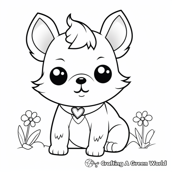 Kawaii Puppy Coloring Pages - Free & Printable!