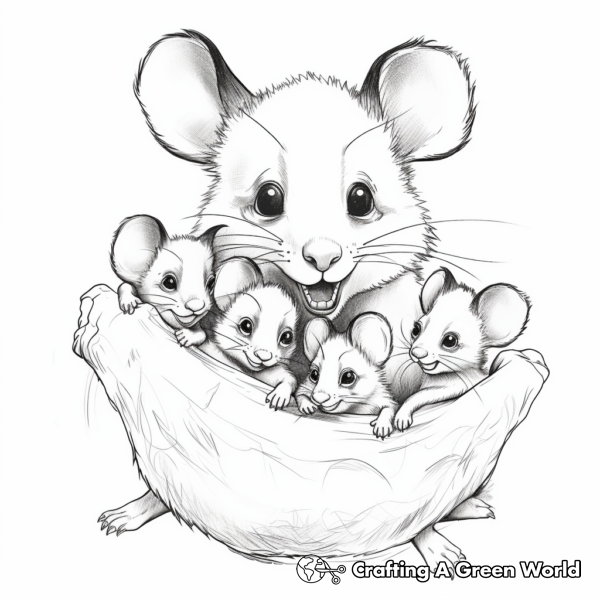 Possum Coloring Pages - Free & Printable!