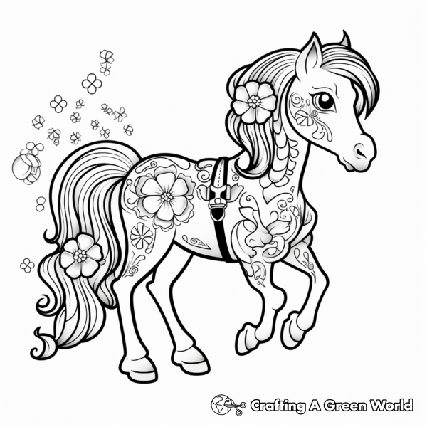 Rainbow Horse Coloring Pages - Free & Printable!