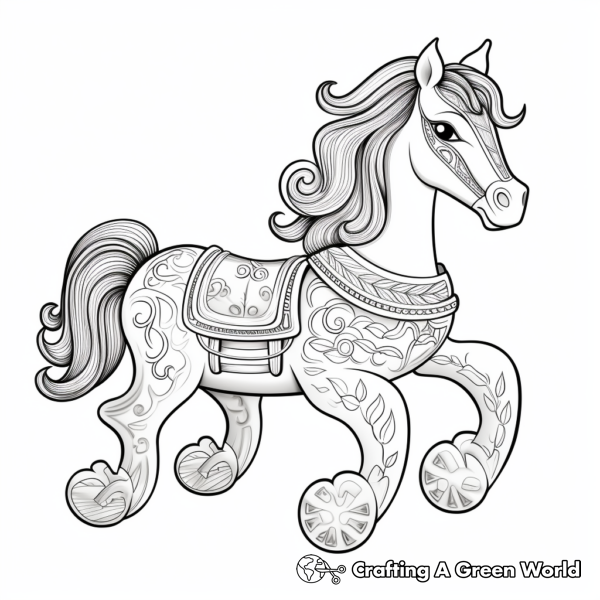 Rainbow Horse Coloring Pages - Free & Printable!