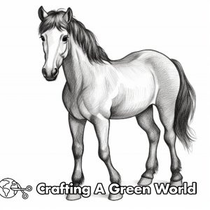 Realistic Pony Coloring Pages - Free & Printable!