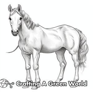 Realistic Pony Coloring Pages - Free & Printable!
