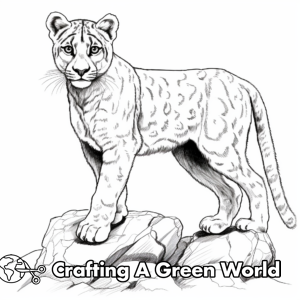 Mountain Lion Coloring Pages - Free & Printable!