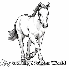 Realistic Pony Coloring Pages - Free & Printable!