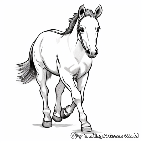 Realistic Pony Coloring Pages - Free & Printable!