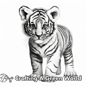 Tiger Cub Coloring Pages - Free & Printable!